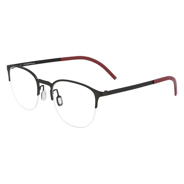 Flexon FLEXON B2035 022 Men's Matte Graphite Half Rim Eyeglasses - Walmart Business Supplies