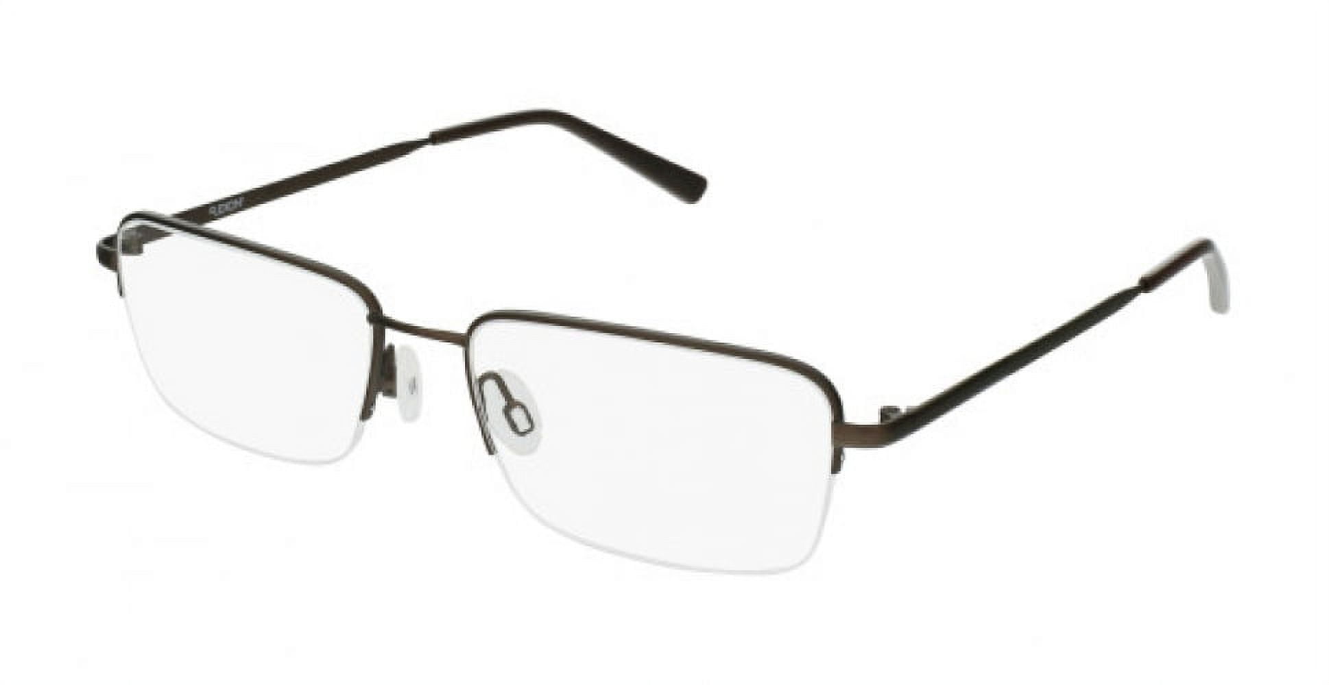 Flexon FLEXON H6050 210 Men's Brown Half Rim Frame Eyeglasses - Walmart.com
