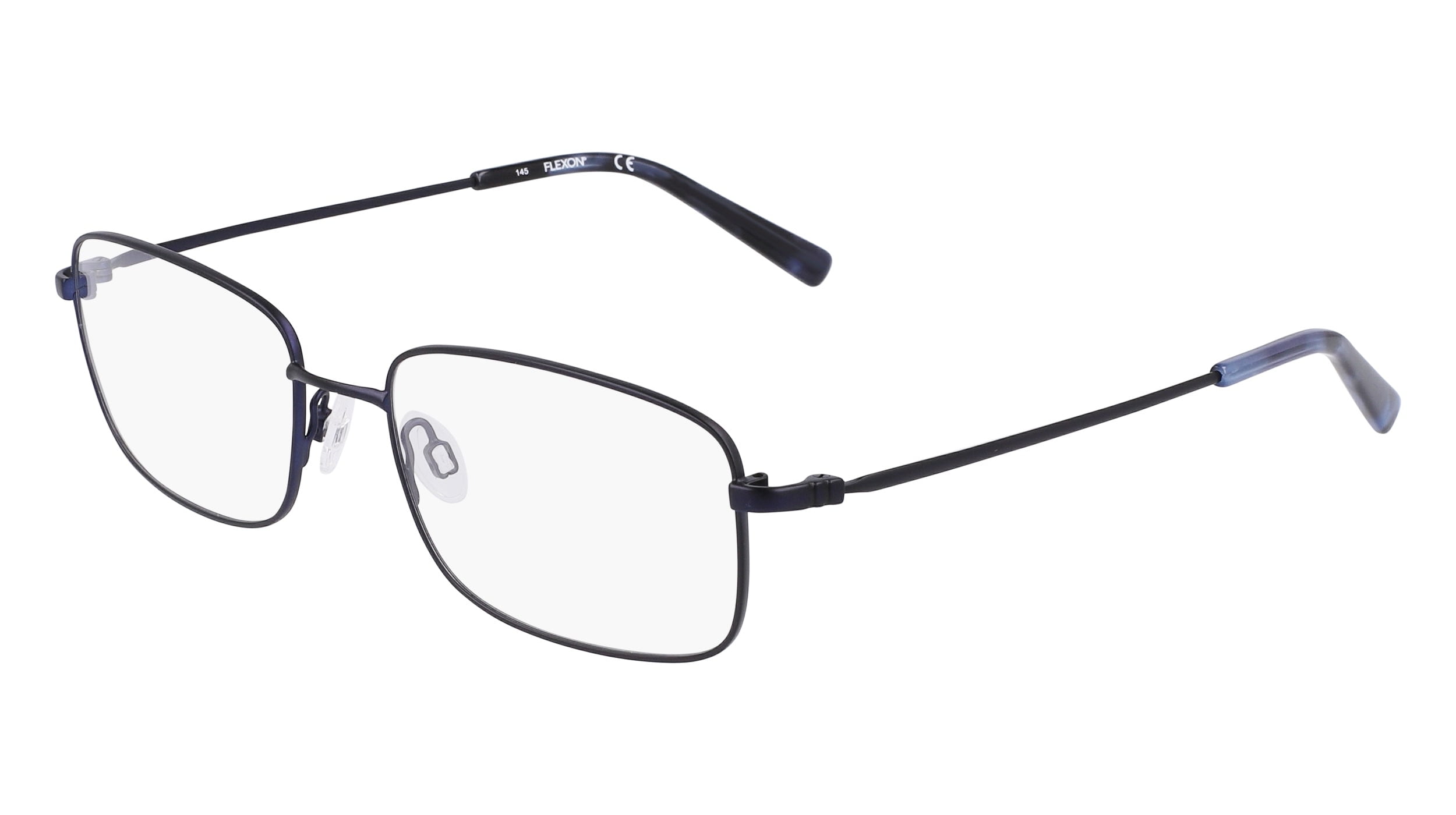 Flexon FLEXON H6057 410 Men's Navy Full Rim Frame Eyeglasses, 56mm ...