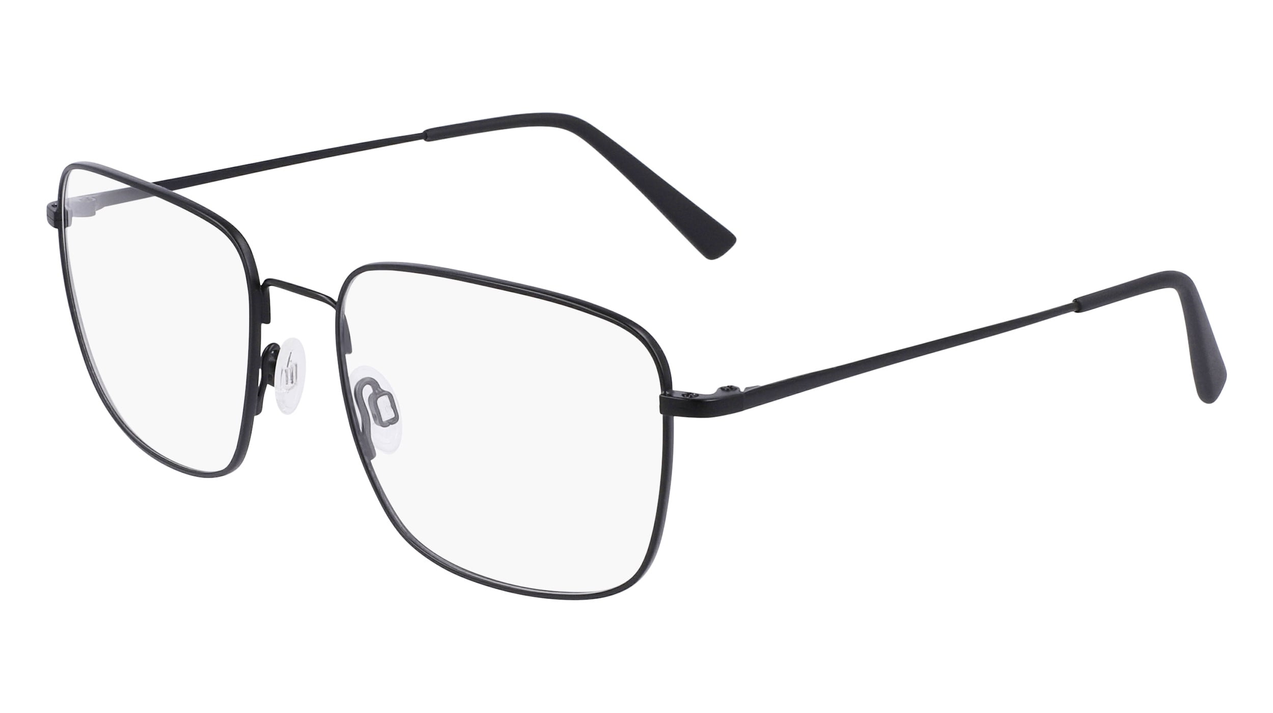 Flexon FLEXON H6064 002 Men's Matte Black Square Frame Eyeglasses ...