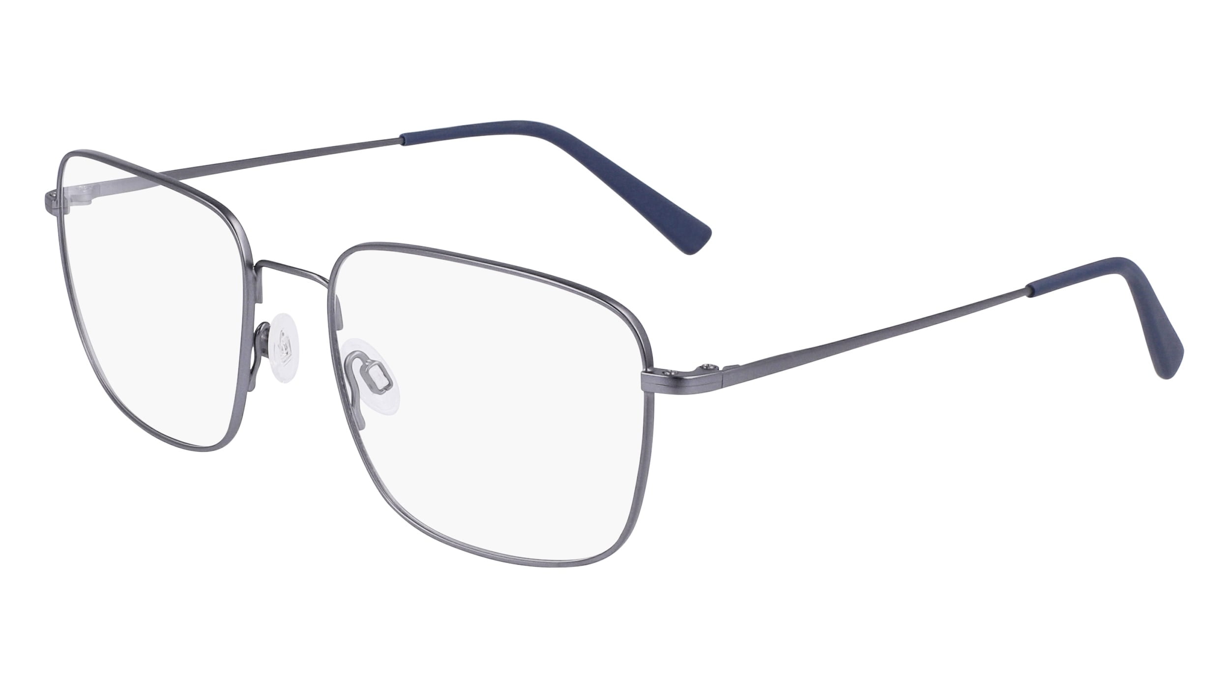 Flexon FLEXON H6064 455 Men's Slate Blue Metal Frame Eyeglasses ...
