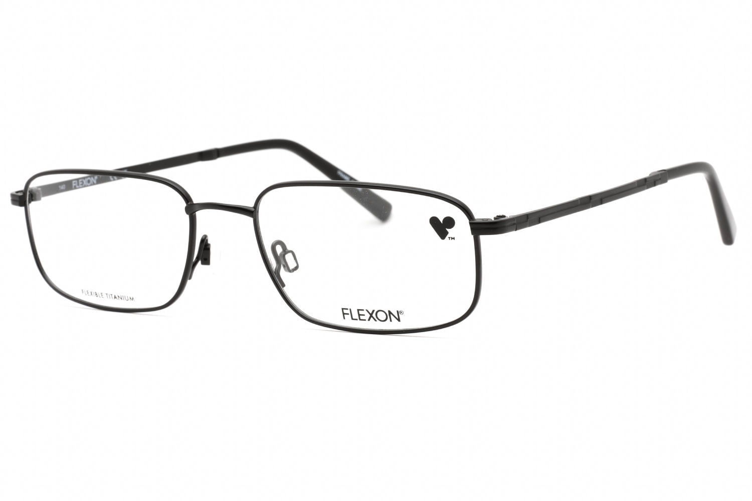 Flexon FLEXON ORWELL 600 001 Men's Black Metal Frame Eyeglasses ...