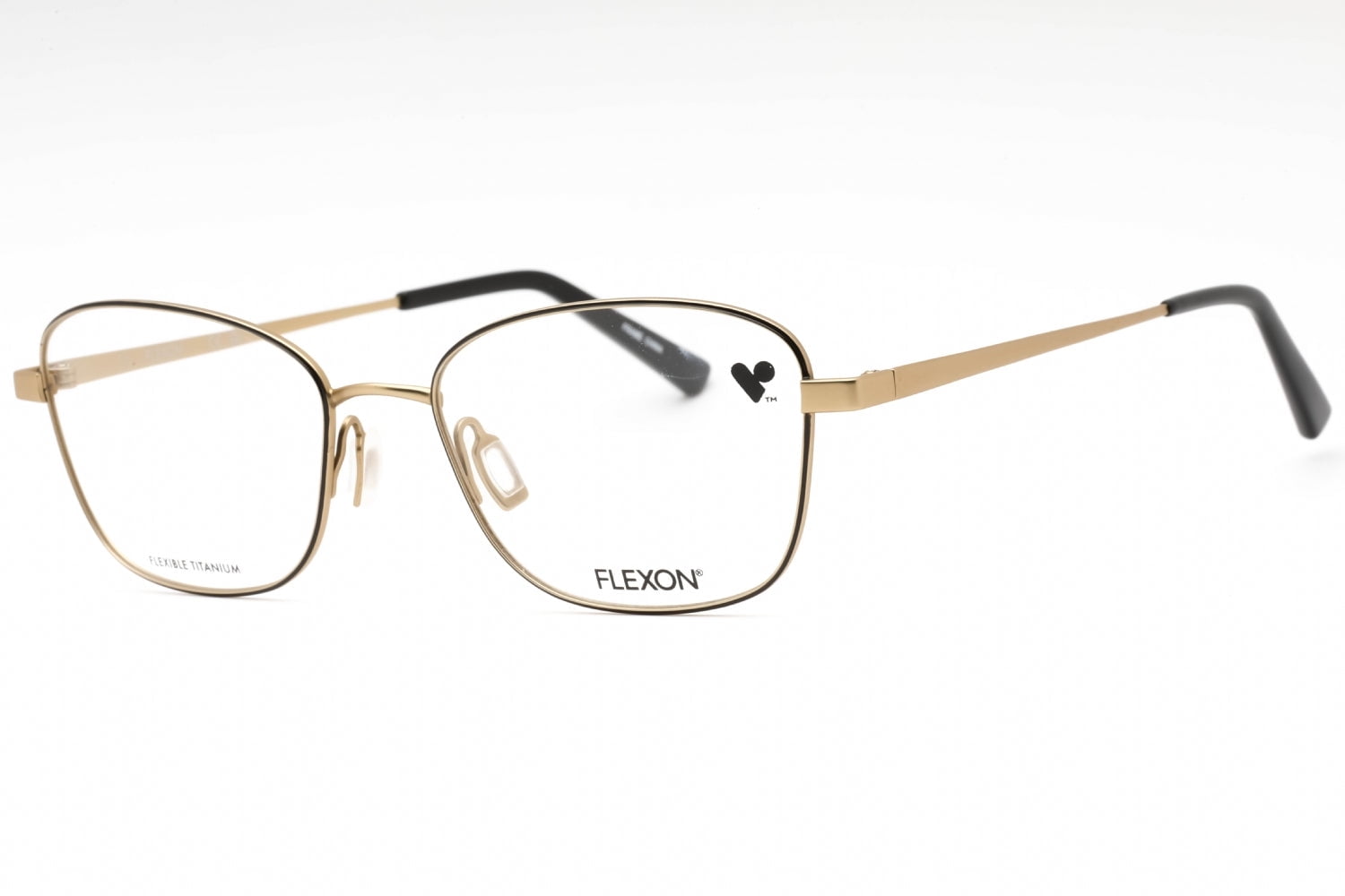 Flexon FLEXON W3036 710 Women's Gold Metal Cat Eye Eyeglasses - Walmart.com