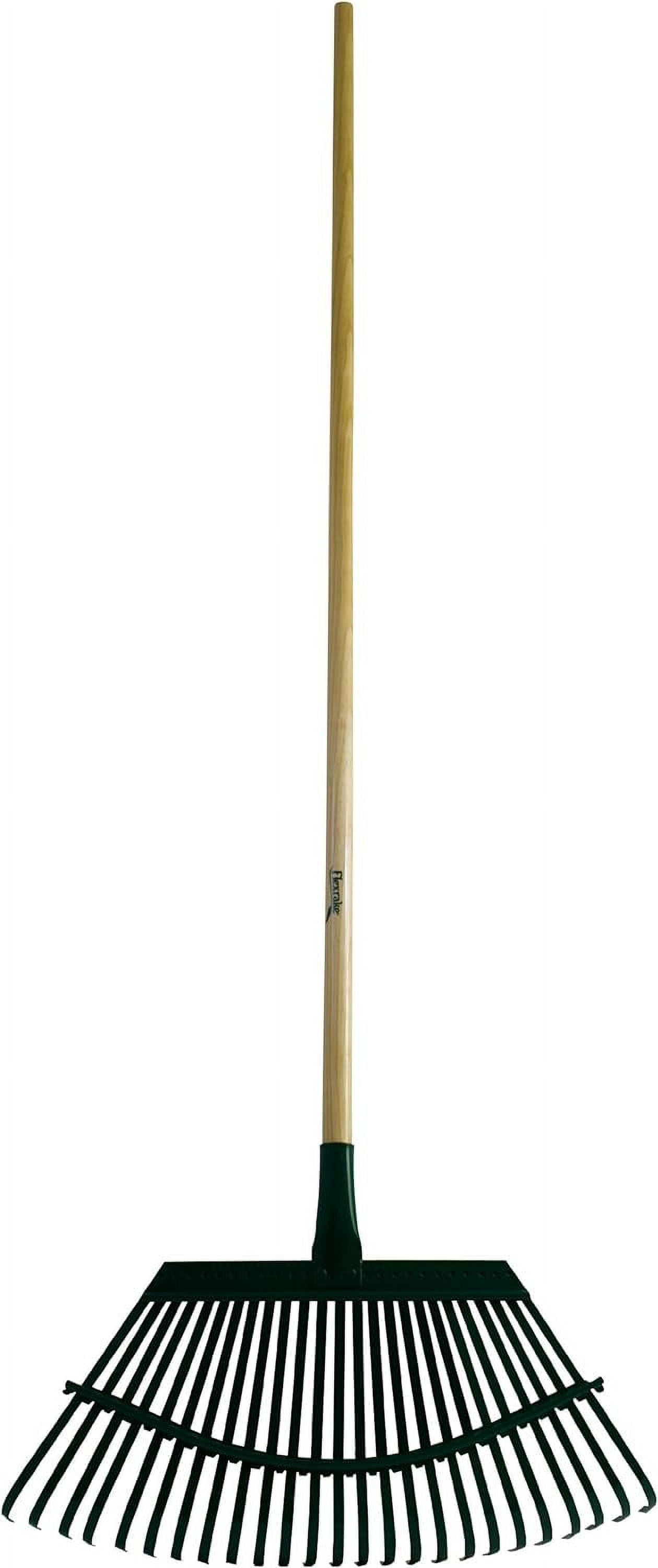 Flexrake 1W Lawn Rake 19-Inch Steel Head with 48-Inch Wood Handle ...