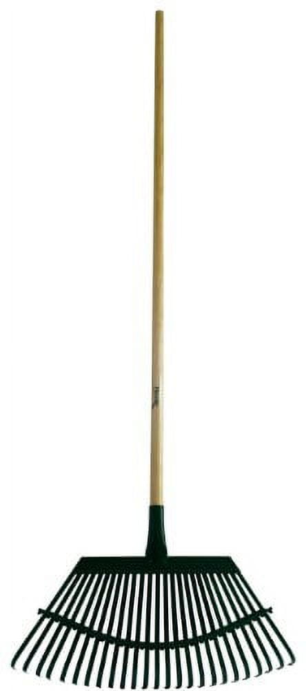 Flexrake 1W Lawn Rake 19-Inch Steel Head with 48-Inch Wood Handle ...