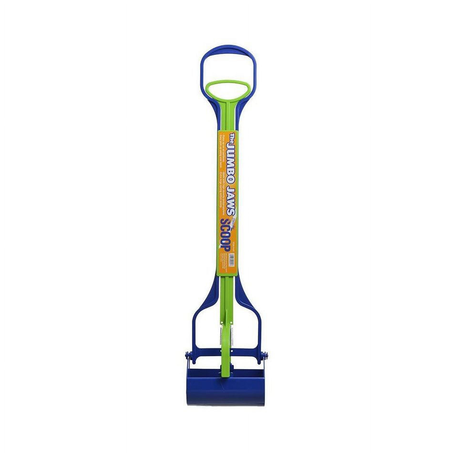 Flexrake Puppy Poop Scoop Jumbo Jaws Scoop, Green & Blue, 32 in ...