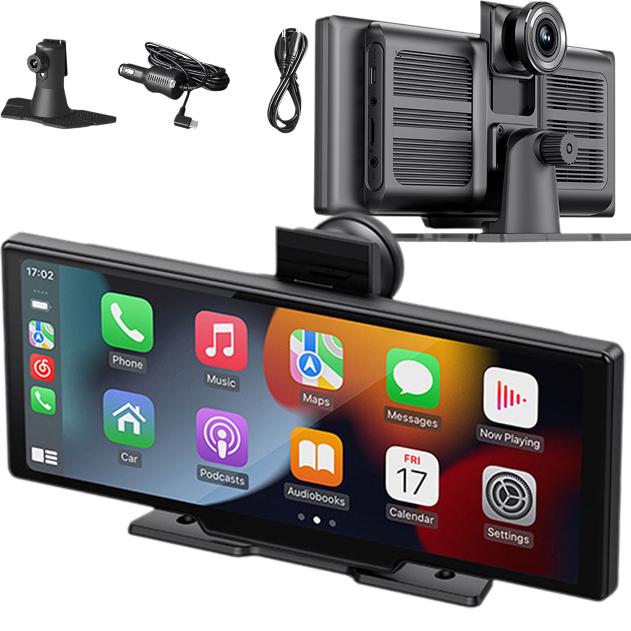 Flexscreen Pro Carplay 2025 Model - Wireless Screen with 4k Dash Cam,10 ...