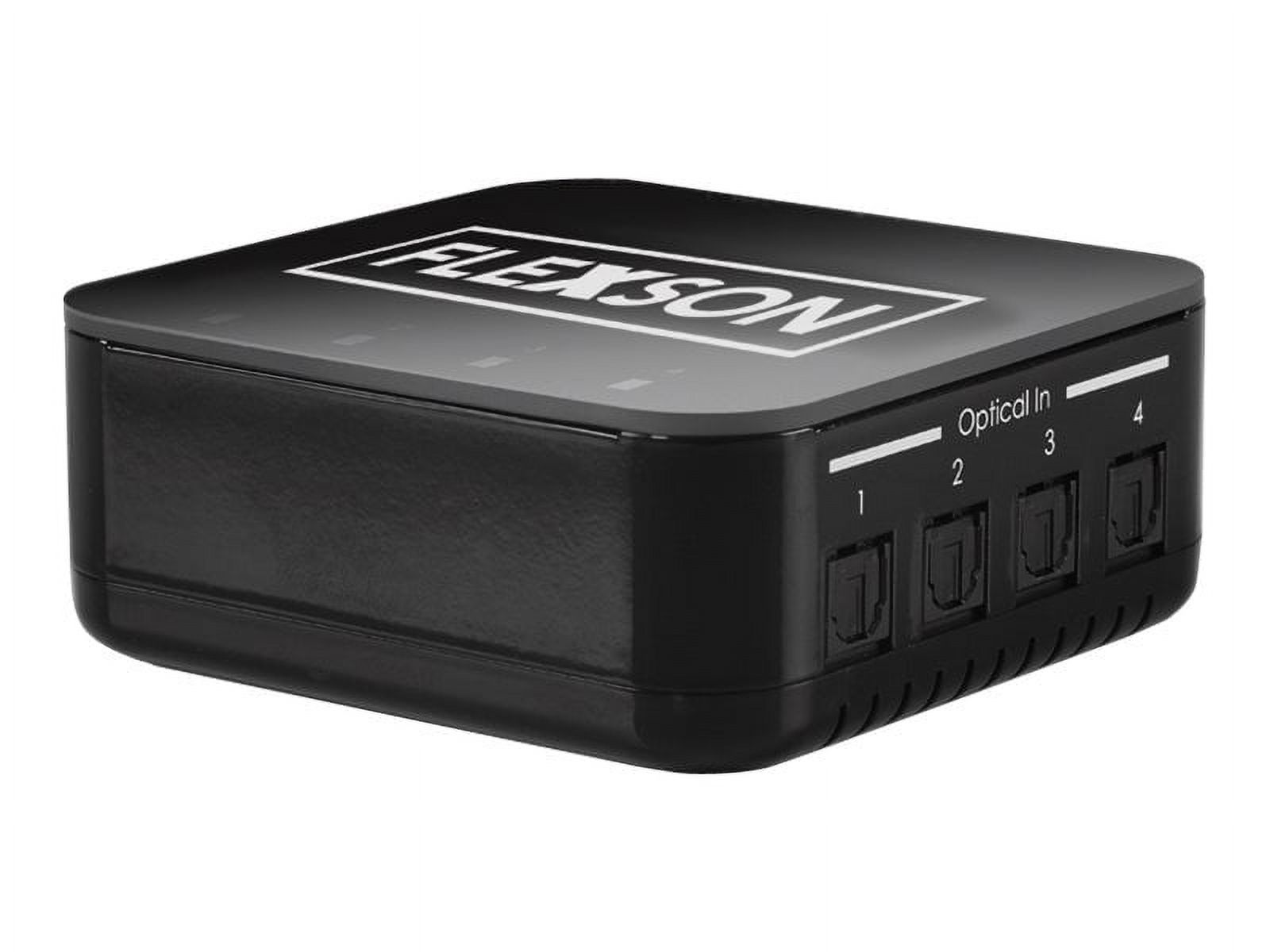 Flexson 4-Way Digital Audio Switcher - Audio switch - desktop - Walmart.com