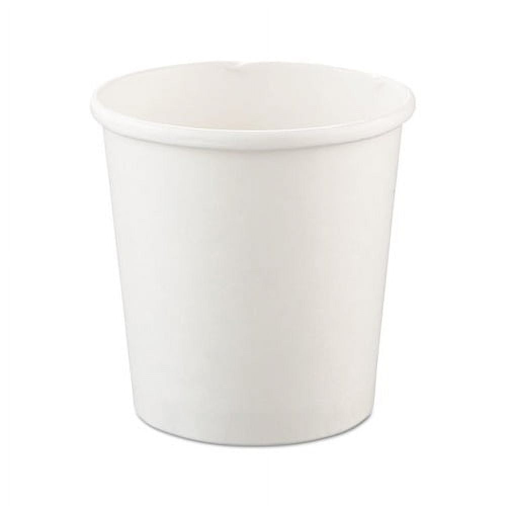 Flexstyle Double Poly Paper Containers 16 oz, White, 25/Pack, 20 Packs ...