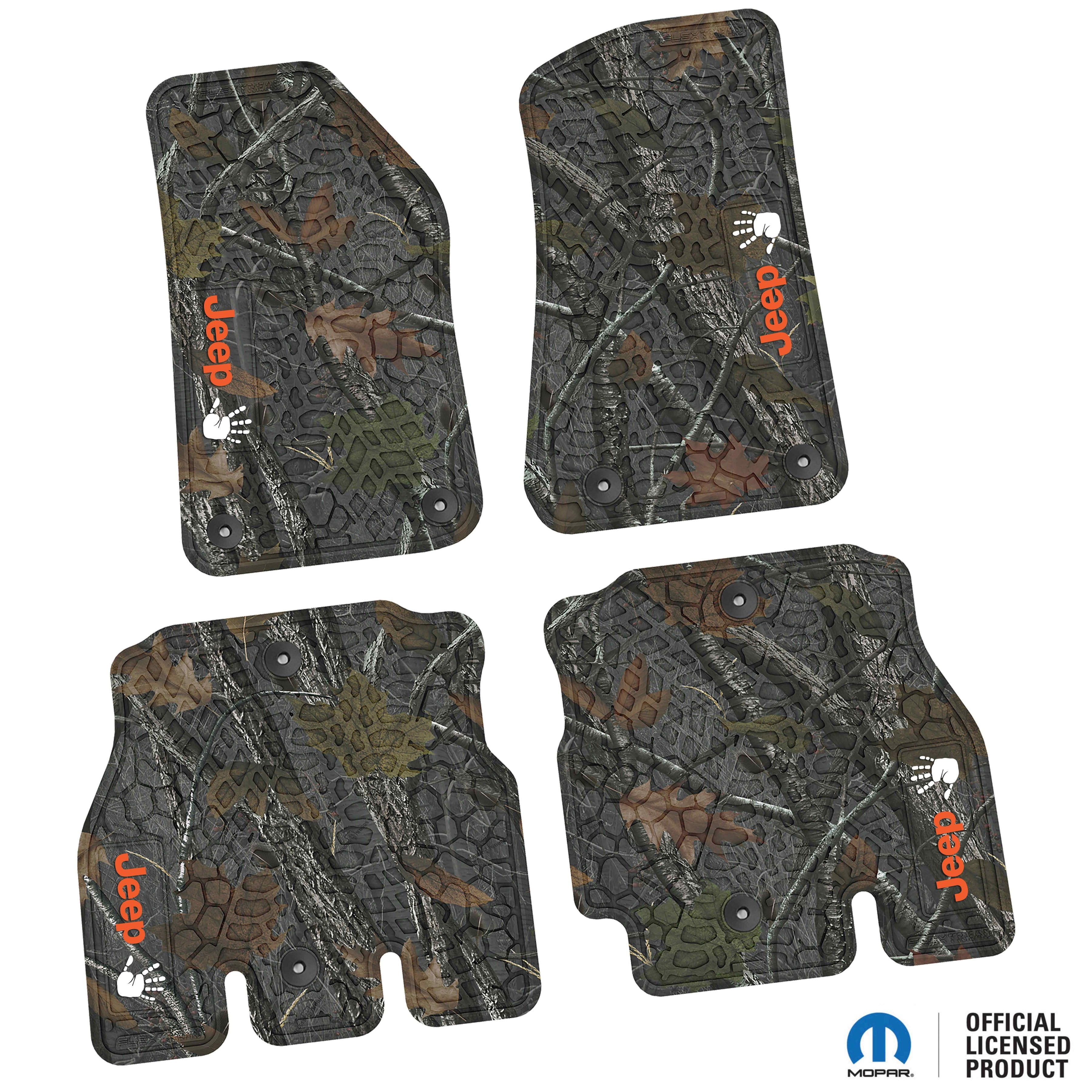 Flextread Floor Mats for 18-24 Jeep Wrangler JLU - Mopar Licensed ...
