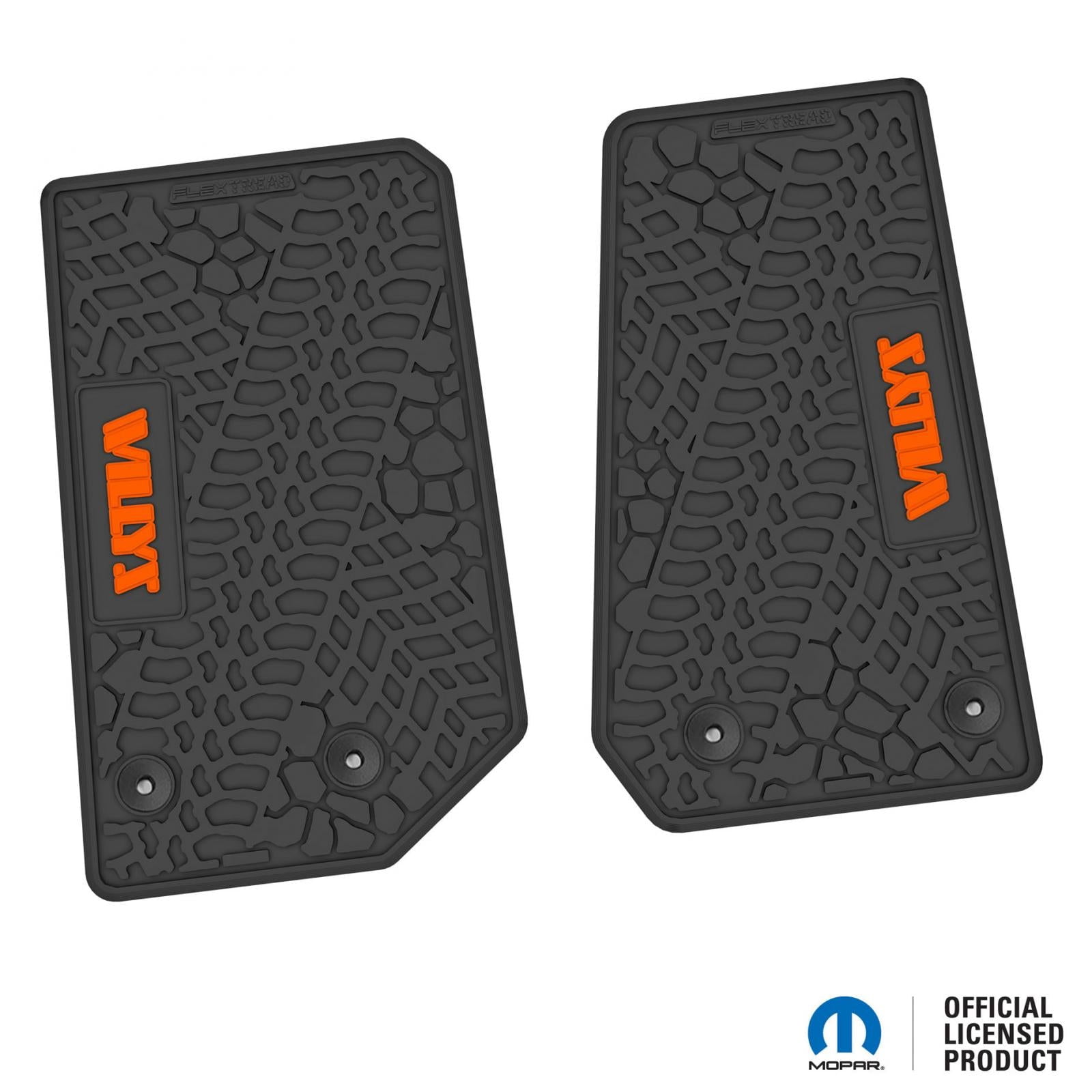 Flextread Floor Mats for 14-18 Jeep Wrangler JK 2-Door - Mopar Licensed ...