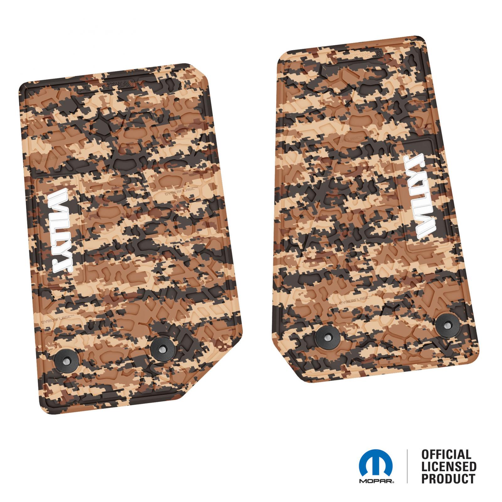 Flextread Floor Mats for 14-18 Jeep Wrangler JK 2-Door - Mopar Licensed ...