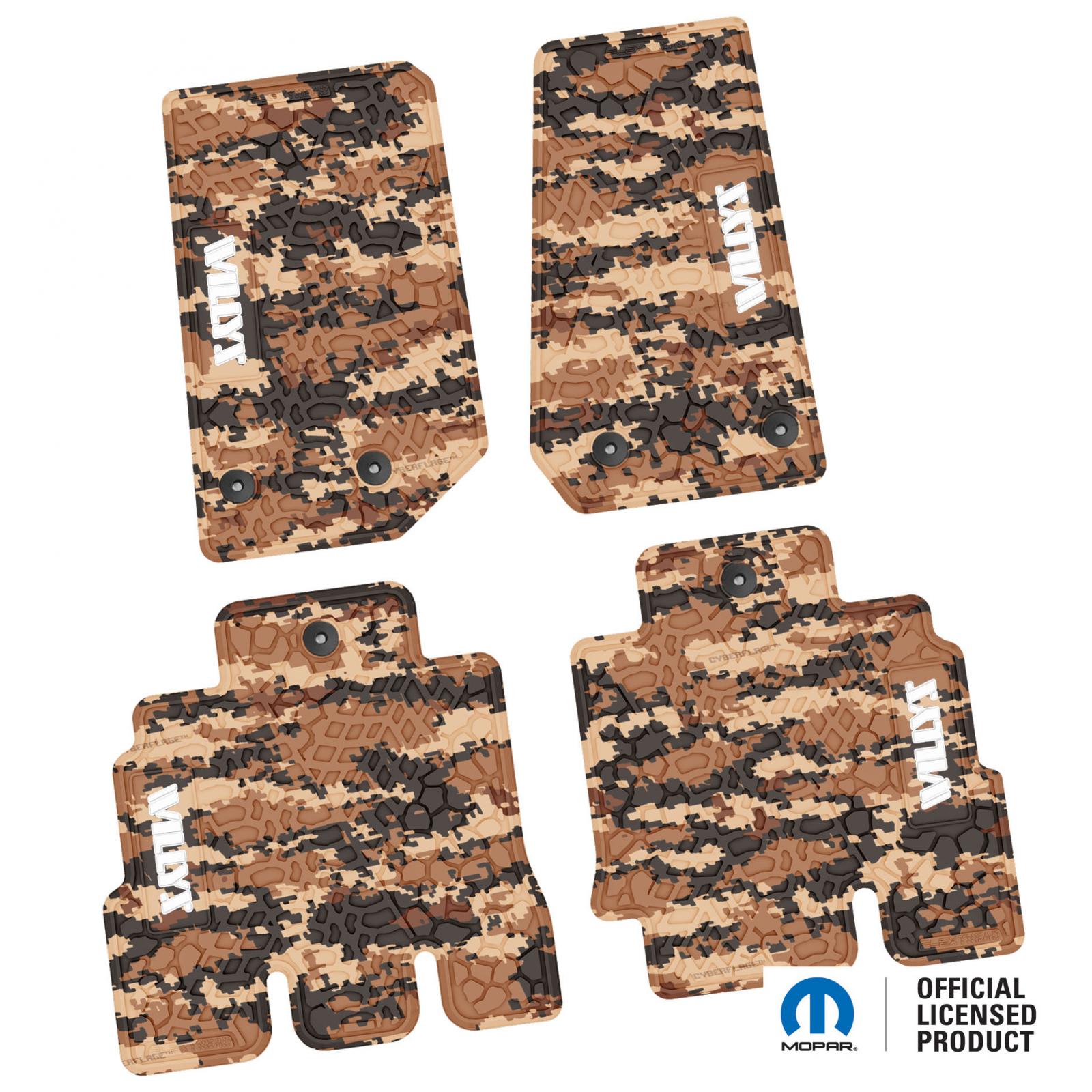 Flextread Floor Mats for 14-18 Jeep Wrangler JKU 4-Door - Mopar ...