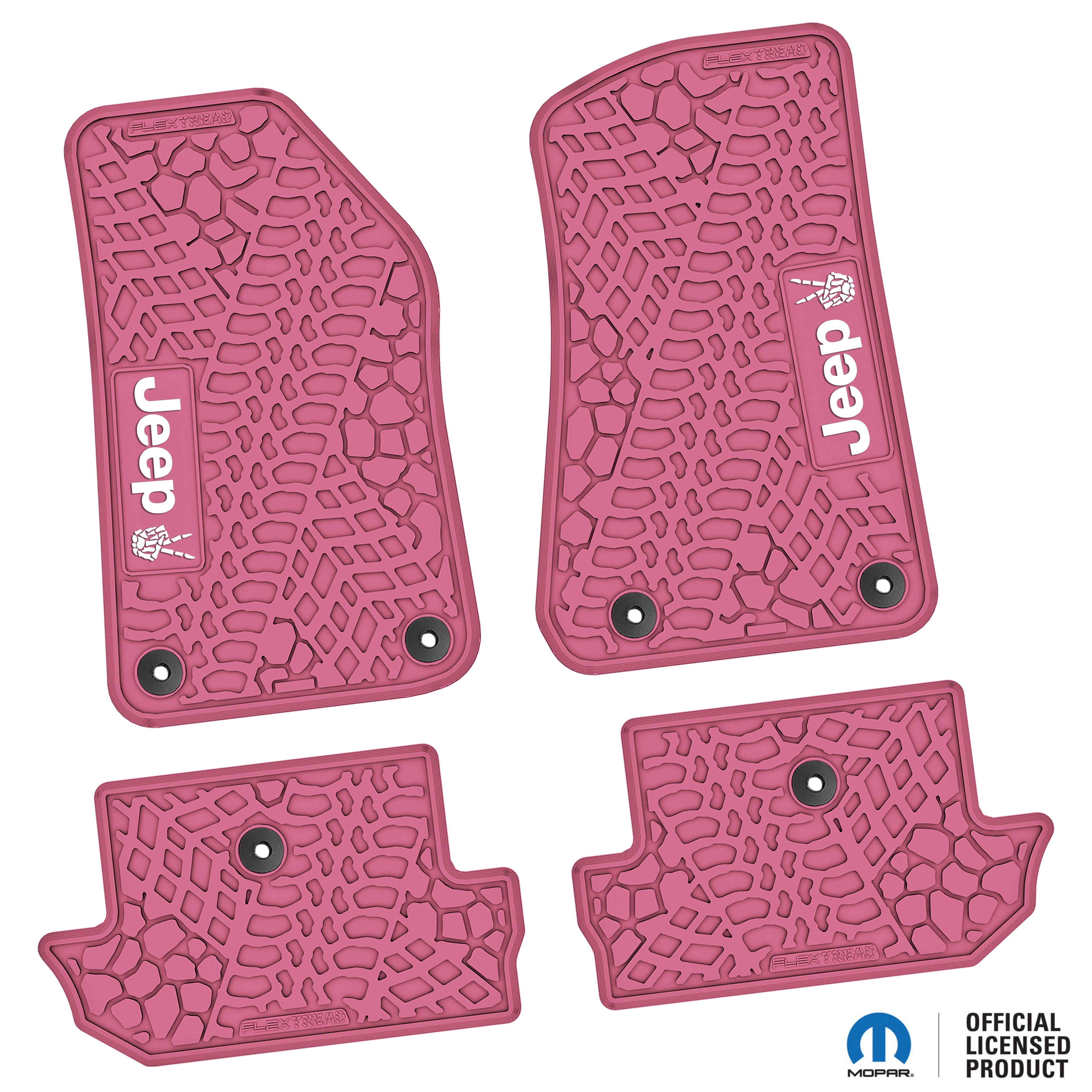 Flextread Floor Mats for 18-24 Jeep Wrangler JL 2-Door - Mopar Licensed ...