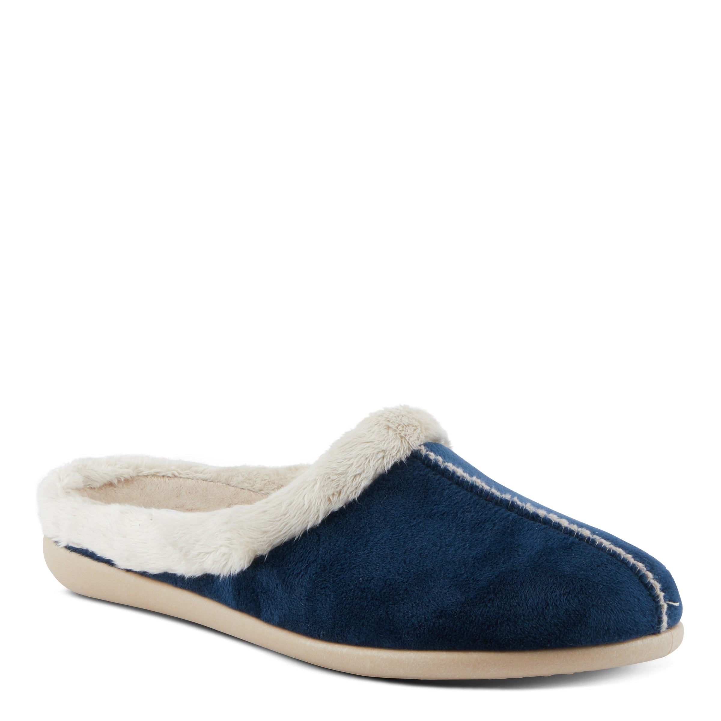 Flexus Aushana Women’s Microsuede Slide Slippers with Removable Insoles ...