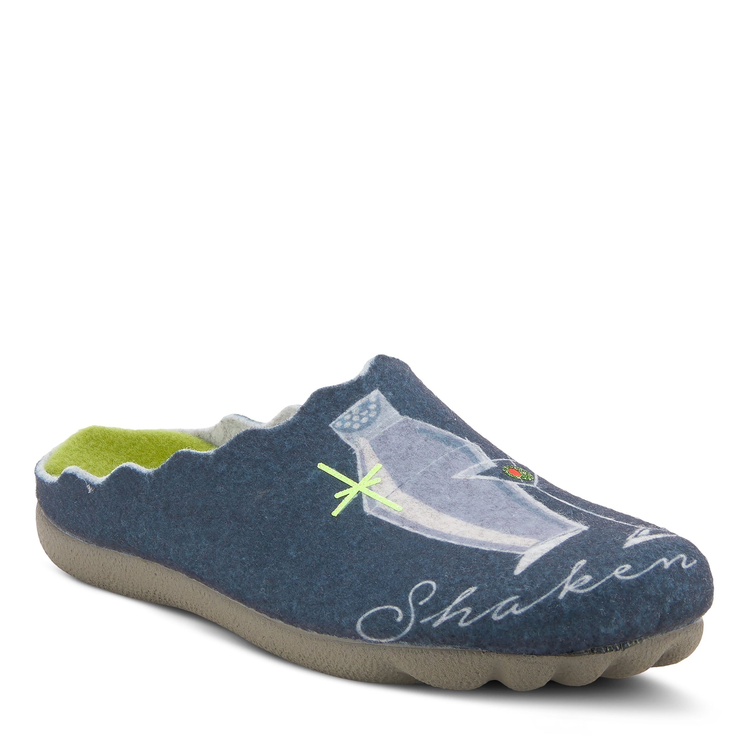 Flexus Spring Step Cocktail House Slippers for Women - Cozy Felt Round ...