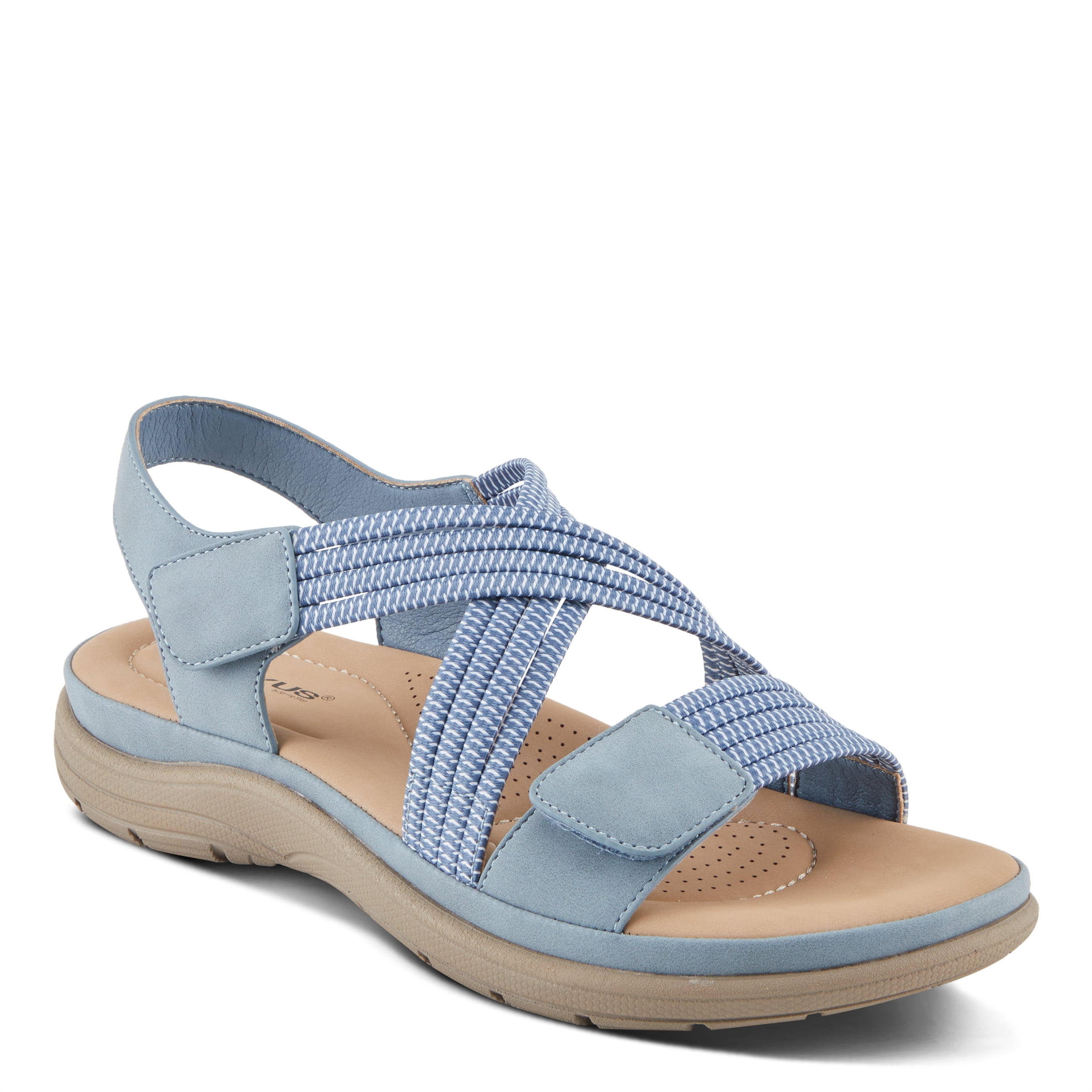 Flexus Women's CROSSBEAM Cross Over Sandals Blue EU 40 / US 9 - Walmart.com