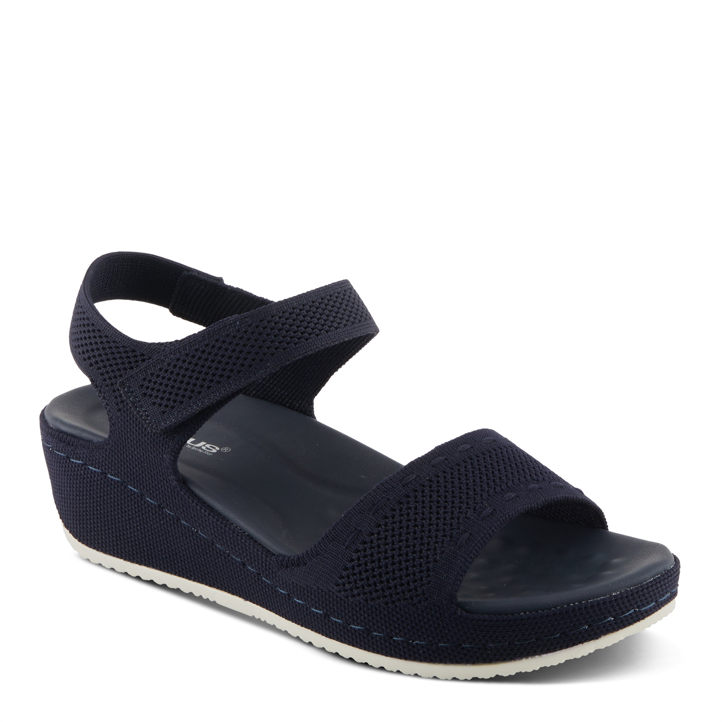 Flexus Women's MESHON Quarter Strap Wedge Sandals Navy EU 42 / US 10.5 ...