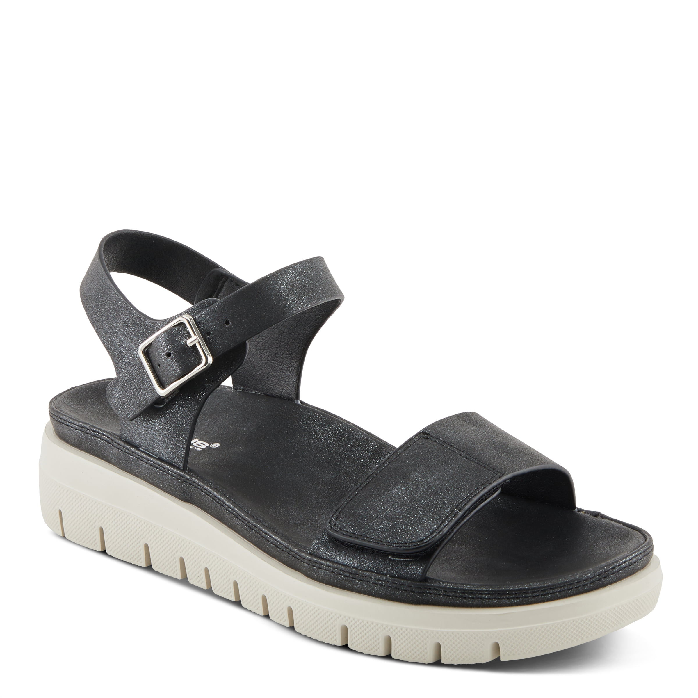 Flexus Women's SHINZON Quarter Strap Platform Sandals Black EU 41 / US ...