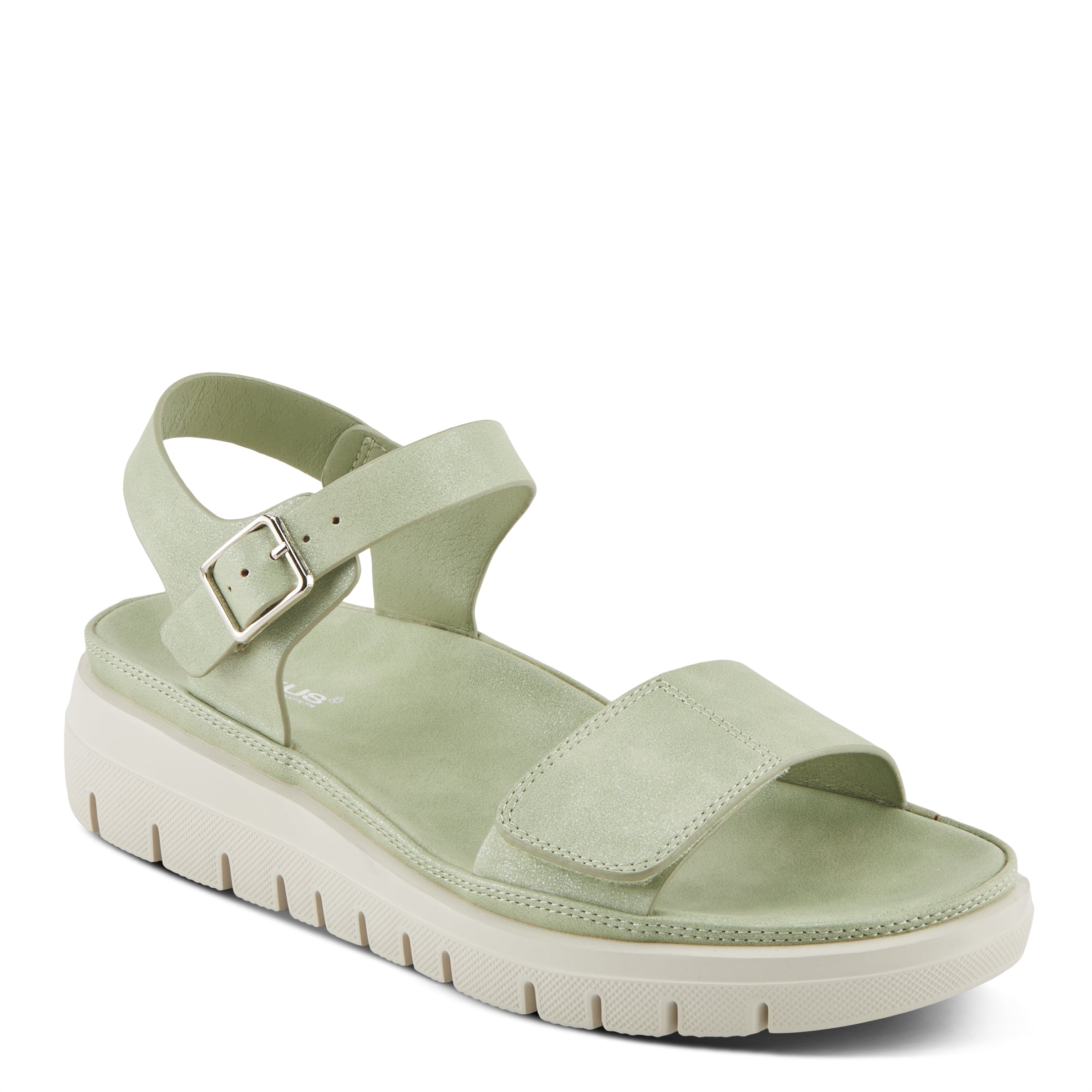 Flexus Women's SHINZON Quarter Strap Platform Sandals Light Green EU 38 ...