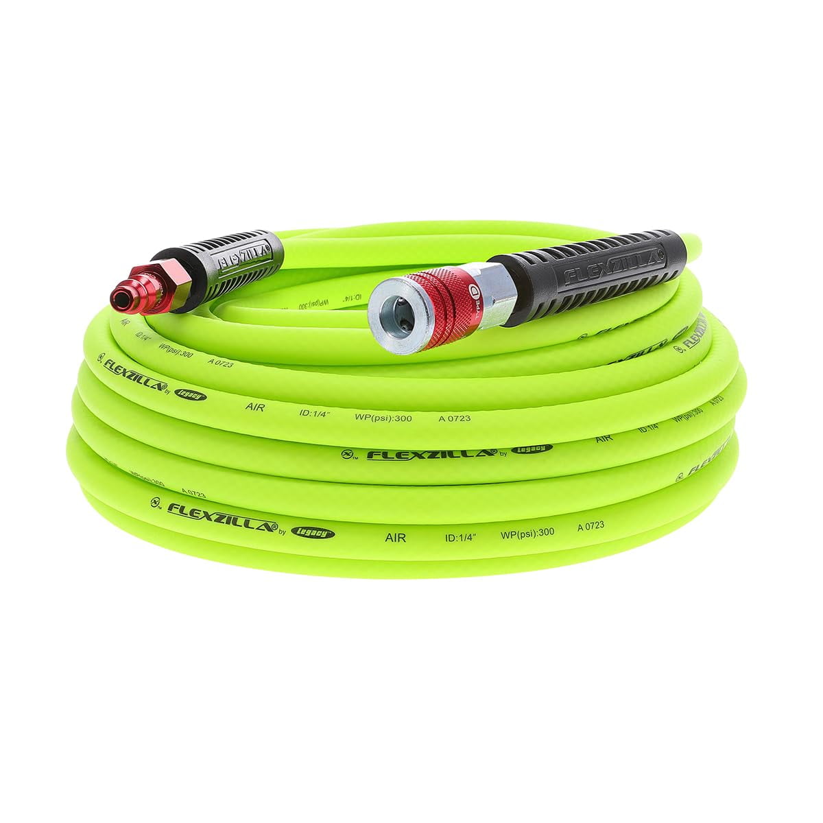 Flexzilla Air Hose with ColorConnex Industrial Type D Coupler and Plug ...