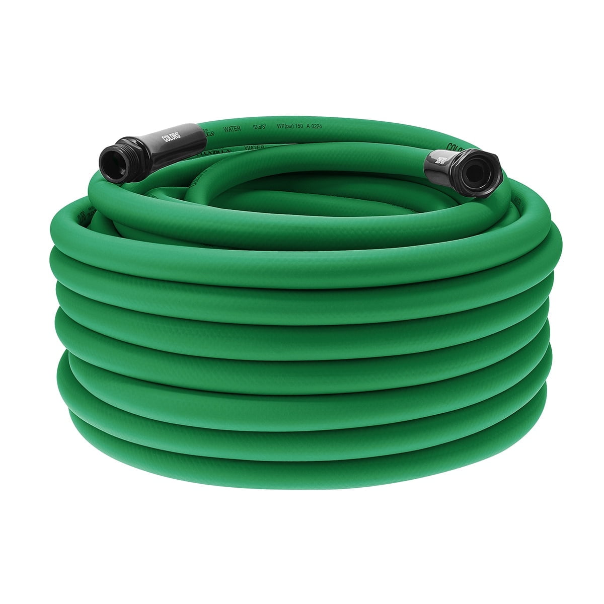 Flexzilla Colors Garden Hose 5/8 in. x 100 ft., Lightweight All-Weather Water Hose, Durable and ...