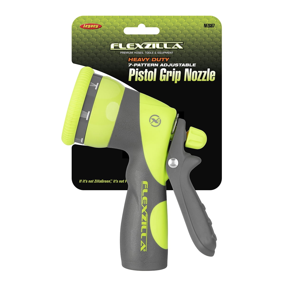 Flexzilla® Garden Hose Nozzle - 7-Pattern Adjustable Pistol Grip ...