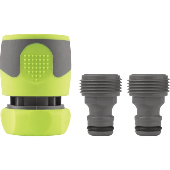 Flexzilla Garden Hose Quick-Connect Fittings, 3-Piece Coupler & Plug ...