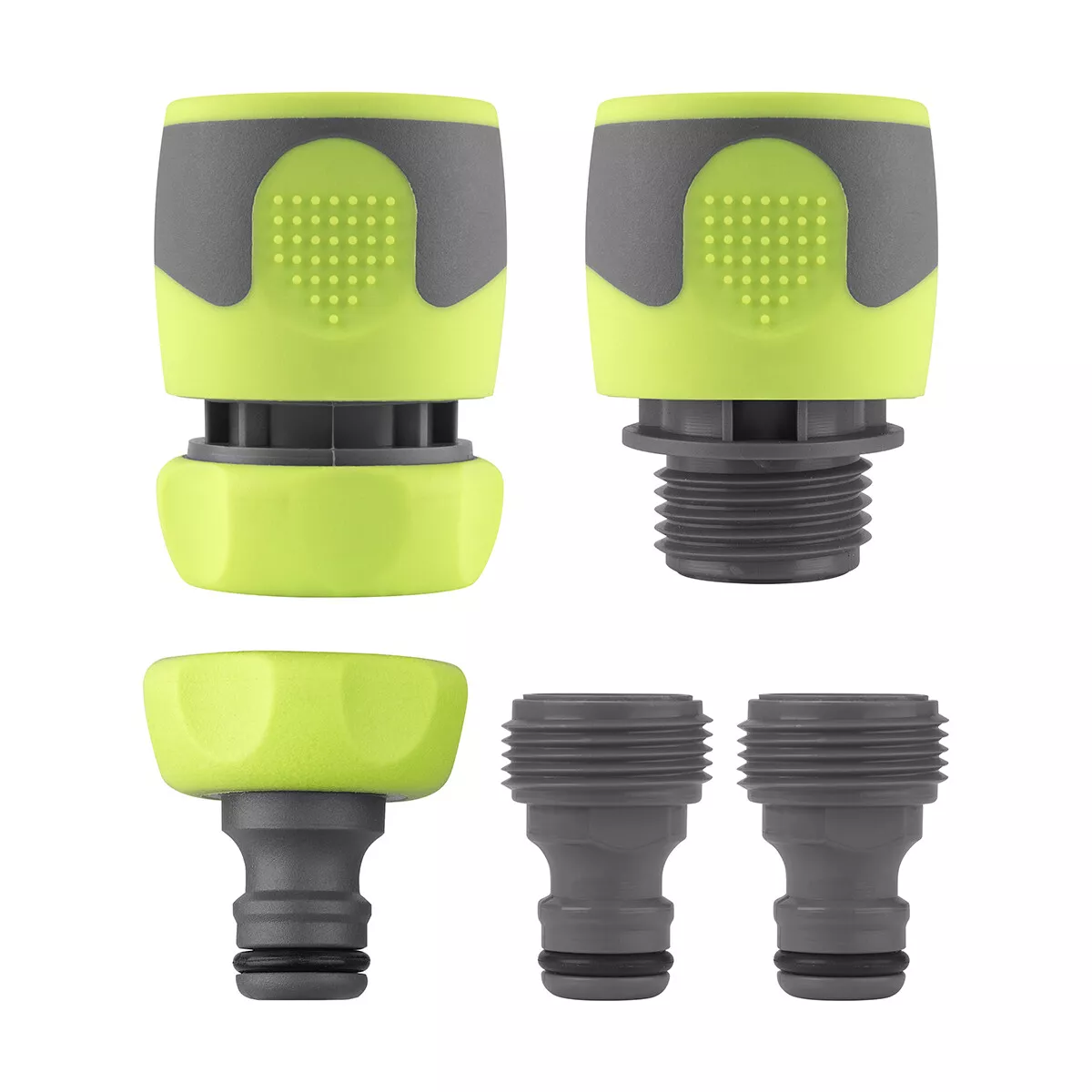 Flexzilla Hfzgak14 Garden Hose Quick-Connect Fittings, 5-Pc. Coupler ...