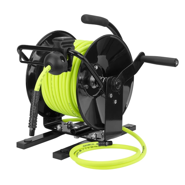 Flexzilla® Manual Air Hose Reel, Open Face, Portable, 1/4" x 100 ...