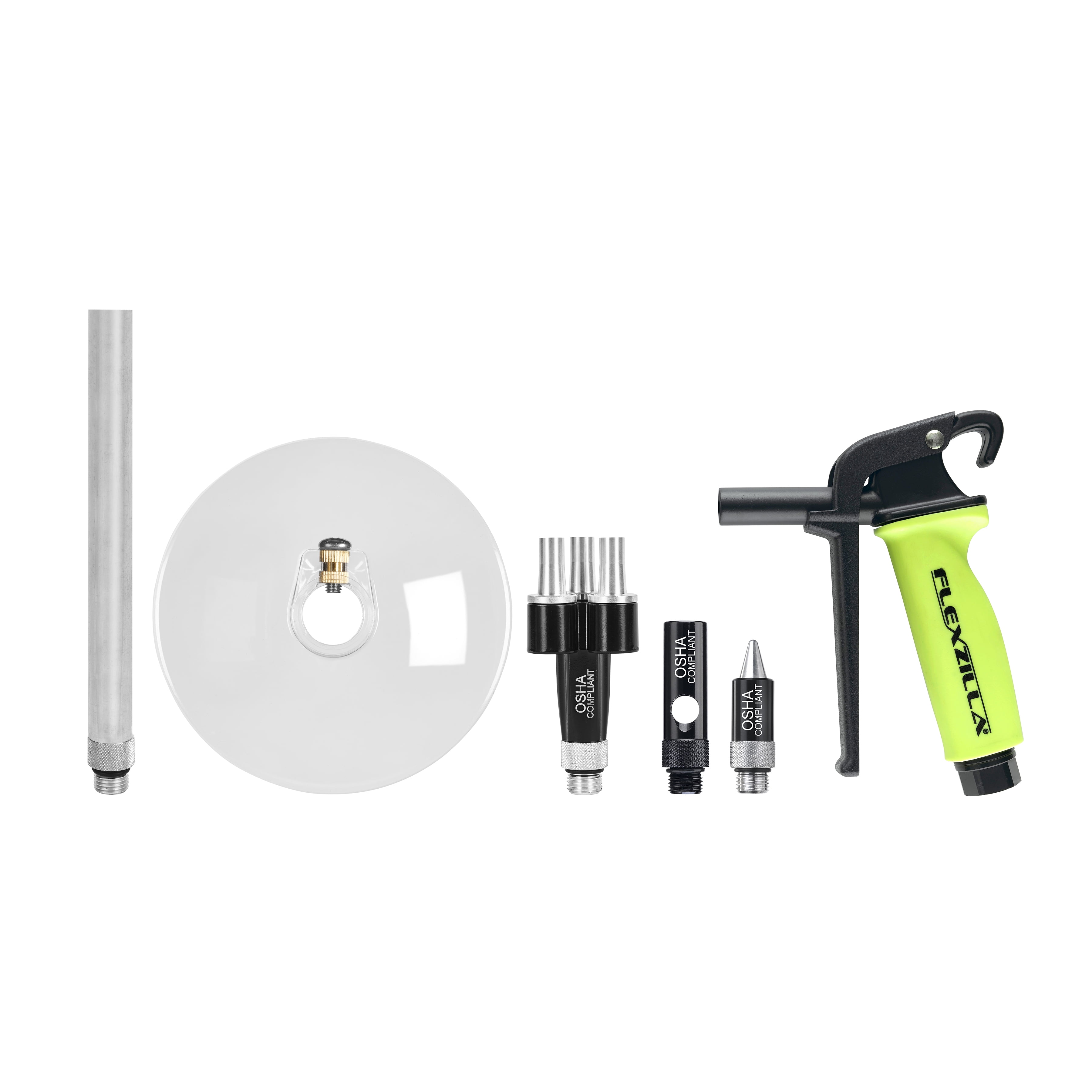 Flexzilla X3, Ergonomic ZillaGreen Blow Gun Kit 6-Piece Air Blow Gun 1/ ...