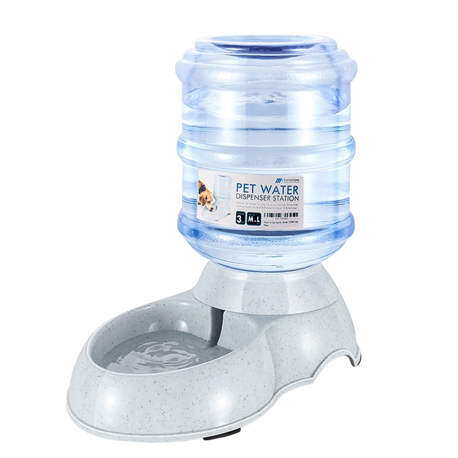 Flexzion 3.0 L PET Dog/Cat Water Fountain with Antimicrobial Protection ...