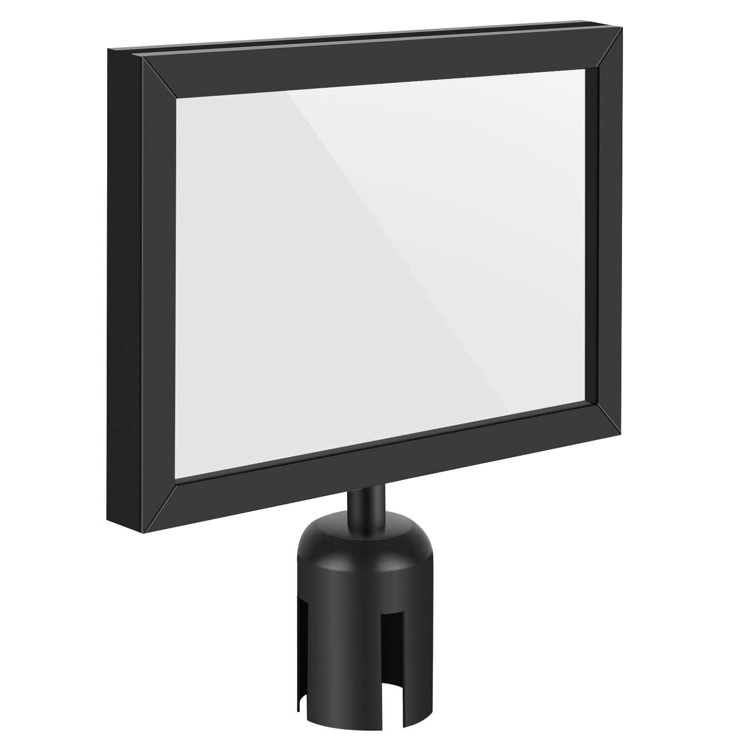Flexzion Stanchion Sign Holder Indoor Outdoor Sign Holder Topper 2.36 ...