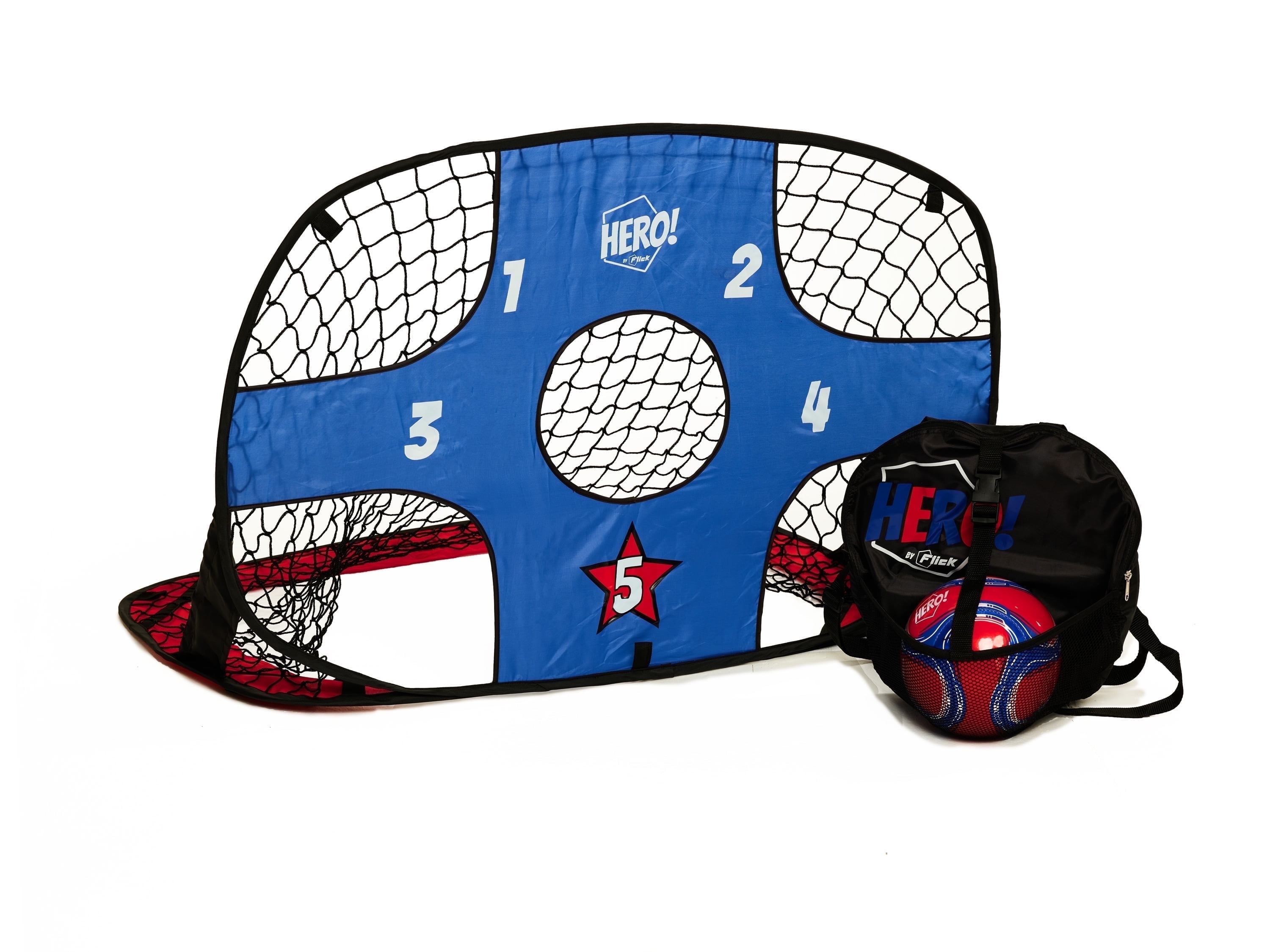 Flick Hero Strikers Goal Pack, Pop-Up Soccer Goal, Mini, Flexible ...