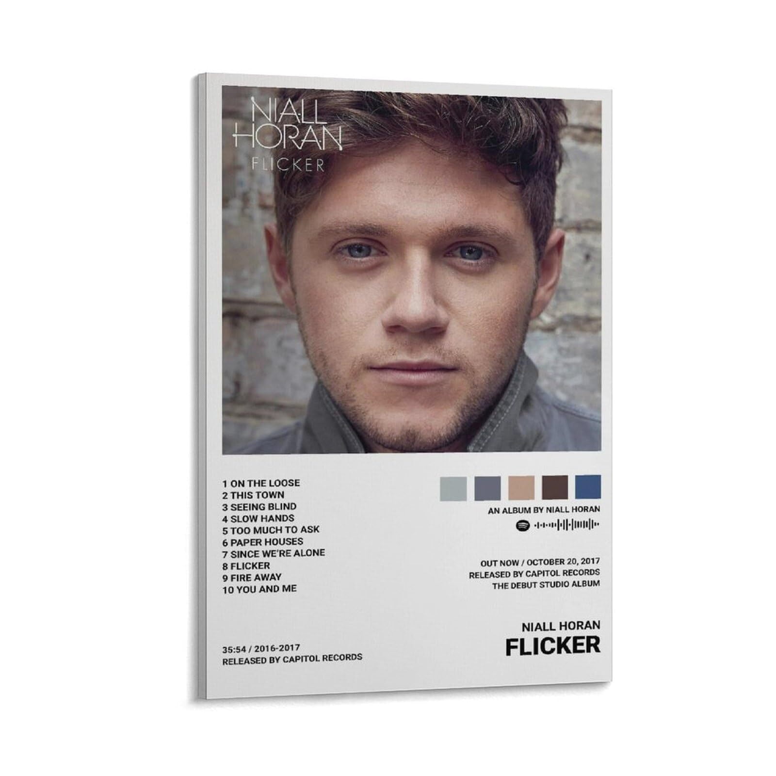 Flicker Niall Horan Canvas Poster Bedroom Decoration Landscape Office ...