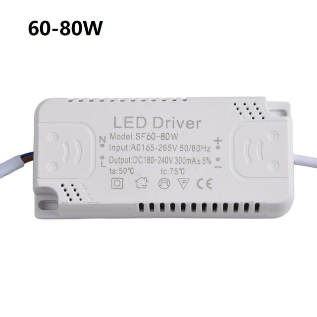 Flicker-free LED driver 60-80W/300mA LED driver power line lamp driver ...