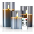 Flickering Flameless Candles,Battery Operated Candles with Remote ...