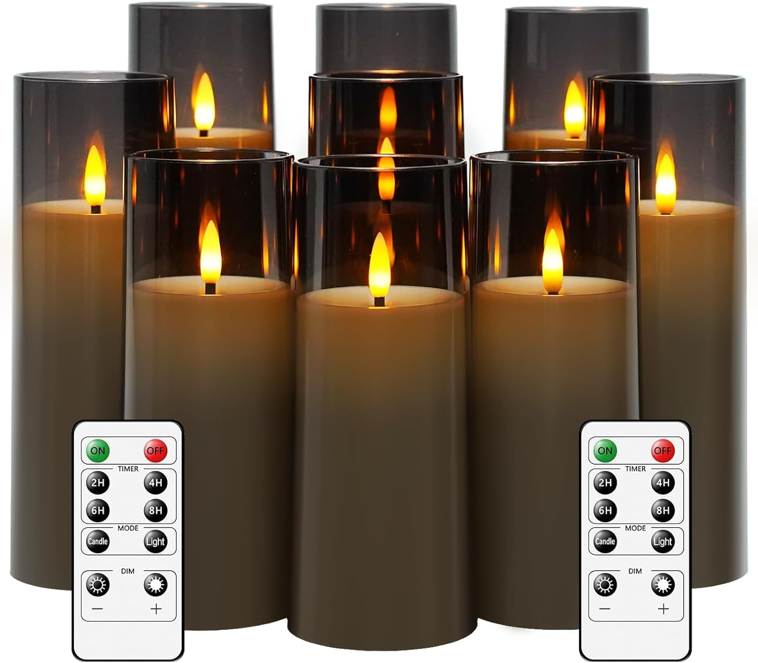 Flickering Flameless Candles Battery Operated with Remote and ...