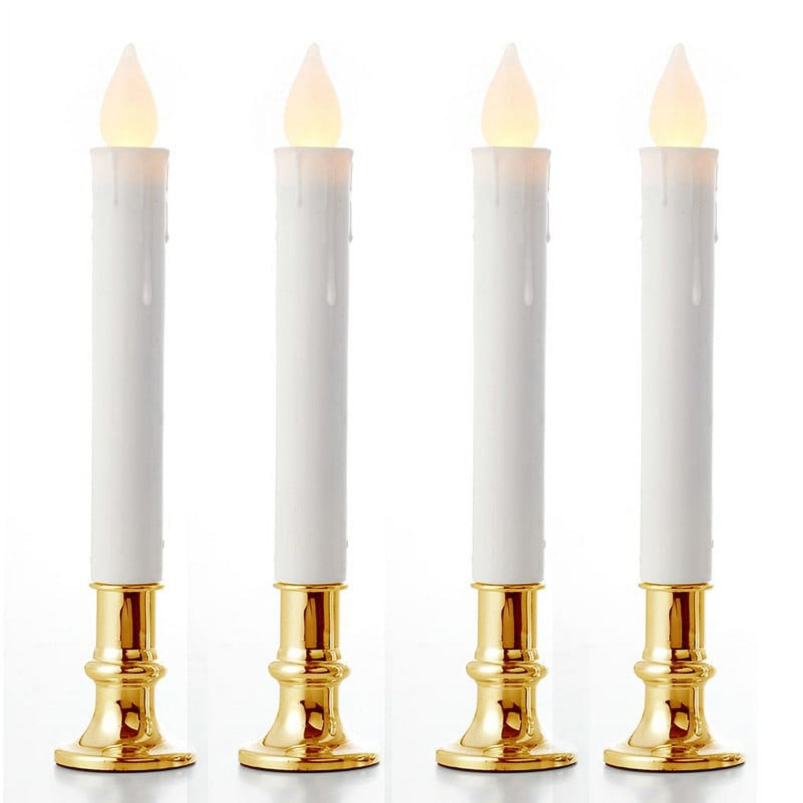 Flickering Flameless LED Candle Light with Holder Wedding Dinner Party ...