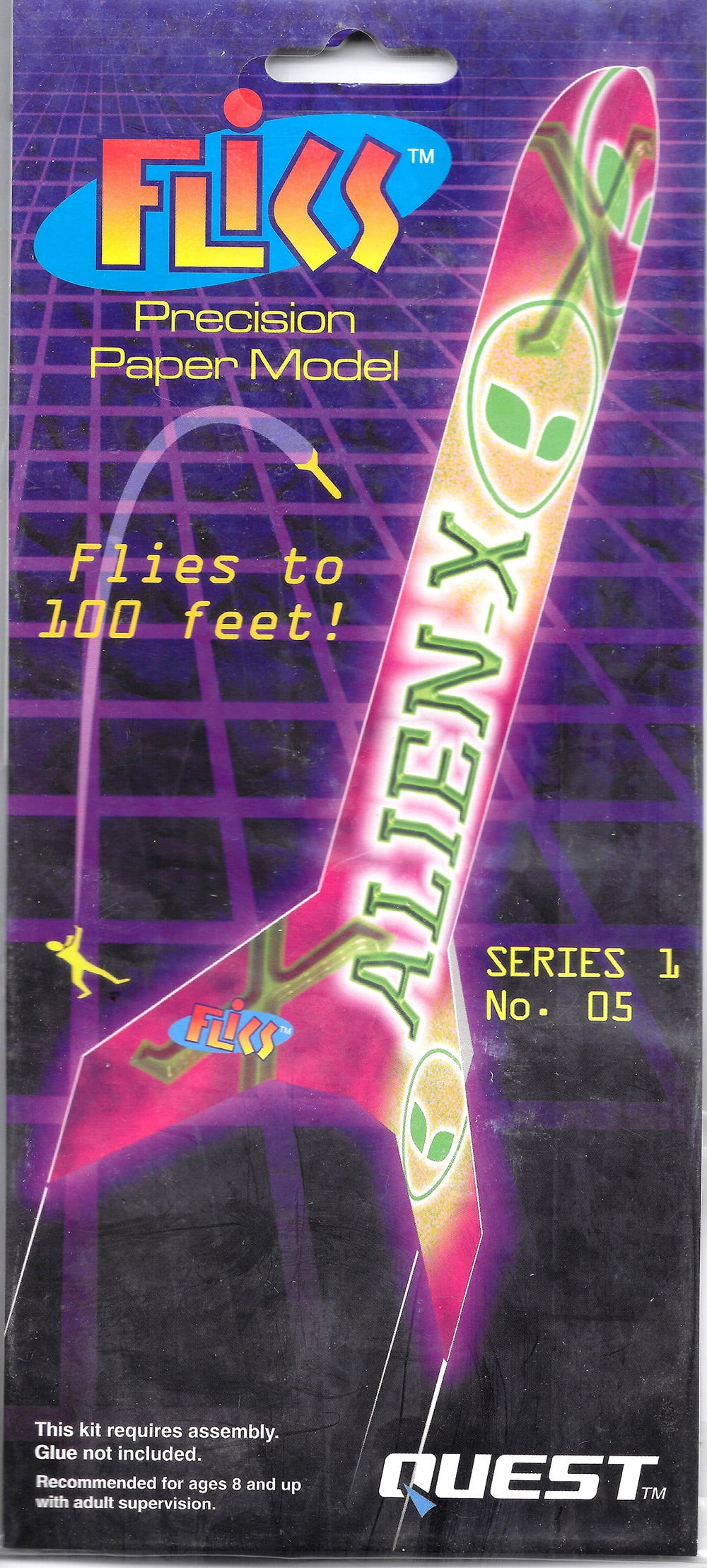Flics Precision Paper Model Rocket Series 1 No. 05 - ALIEN-X - Walmart.com