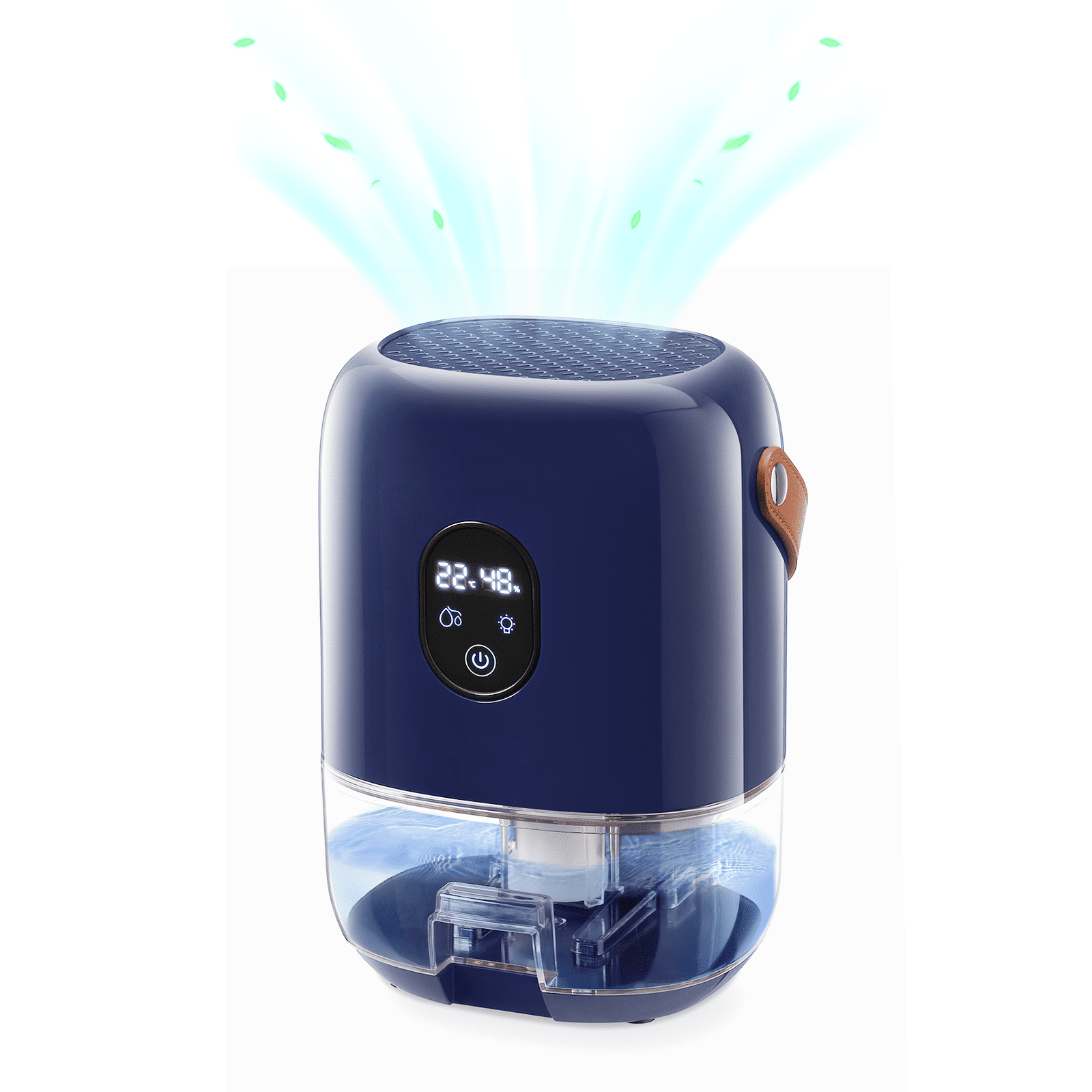 Flictozena Desktop dehumidifier with 35oz water tank, portable leather ...