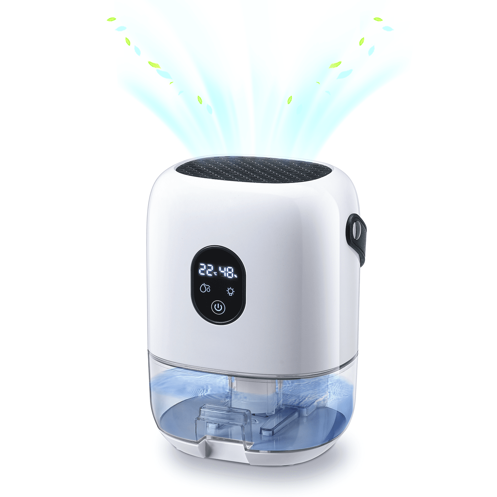 Flictozena Desktop dehumidifier with 7-color ambient light, 1L (35oz ...