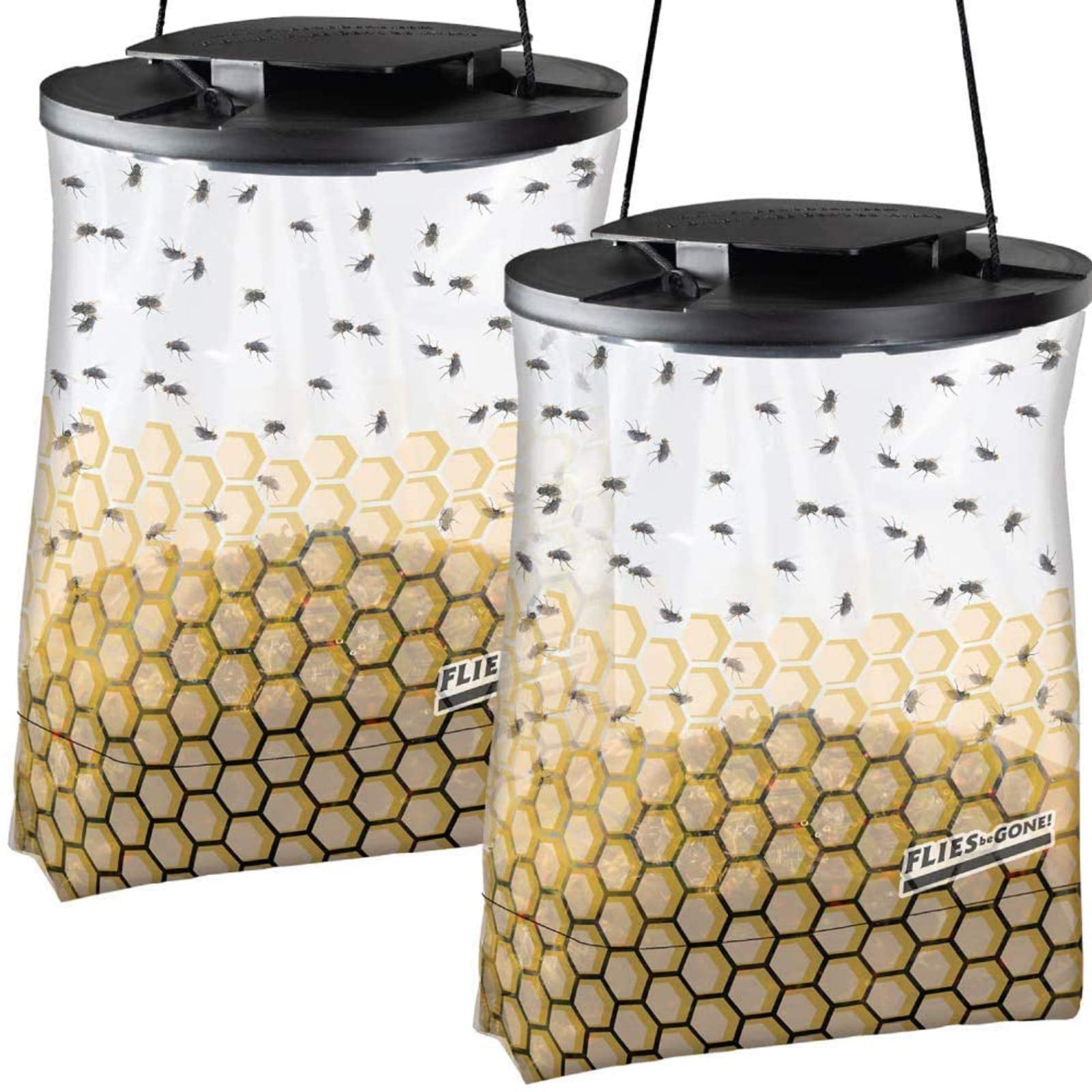 Flies Be Gone Fly Trap - Disposable Non Toxic Fly Catcher -Made in USA ...