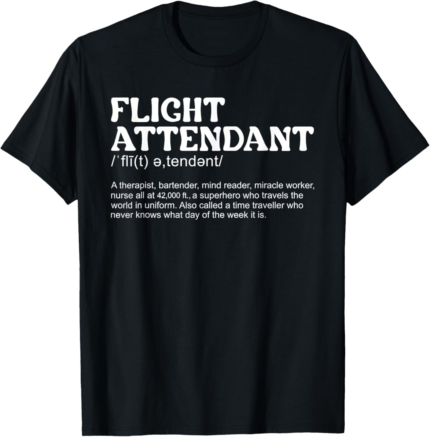 Flight Attendant Definition Stewardess T-Shirt - Walmart.com