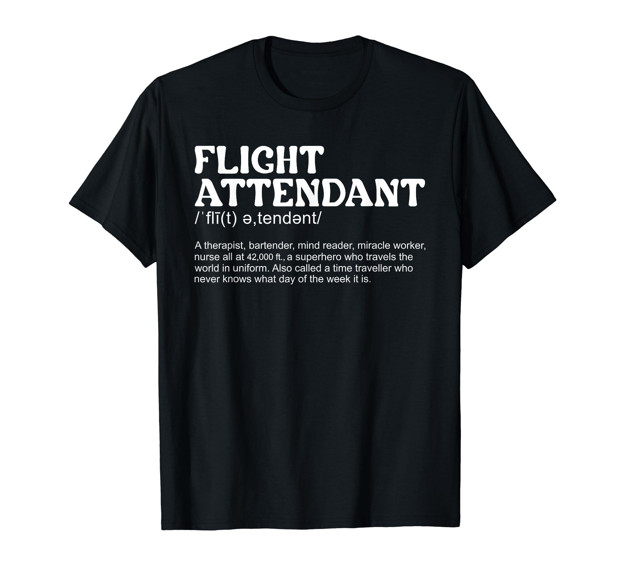 Flight Attendant Definition Stewardess T-Shirt - Walmart.com