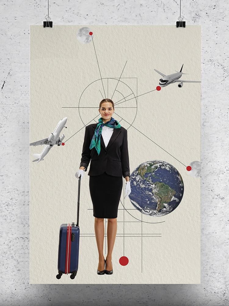 Flight Attendant Poster - Image by Shutterstock, - Walmart Business ...