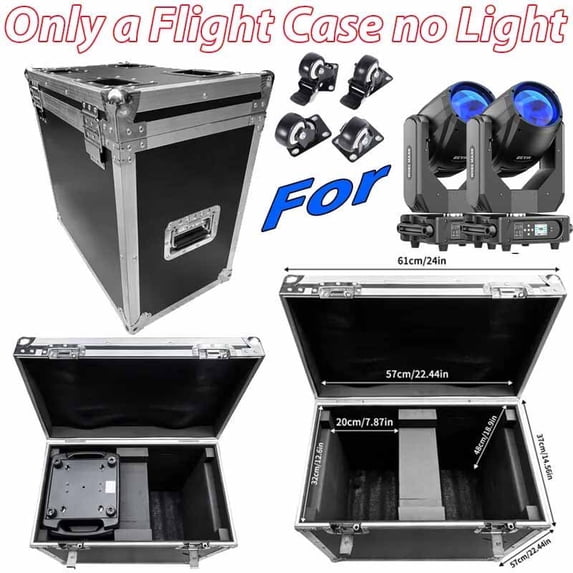 Flight Case for 2pc 380W 10R Moving Head Light Stage Light DJ Disco Bar ...