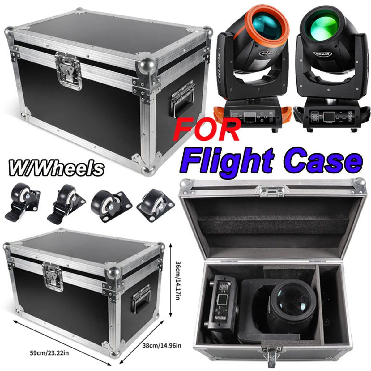 Sound Town 4-Drawer Stage and Studio Equipment Flight Case (STRC ...