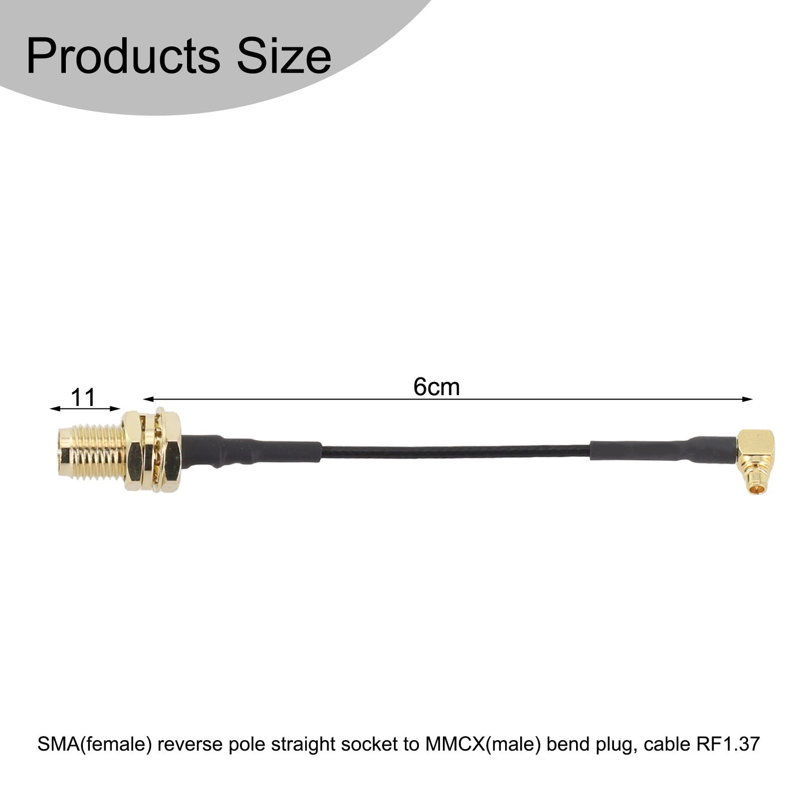 Flight Control Module Feedthrough Antenna Sma Male Needle To Mmcx Male ...