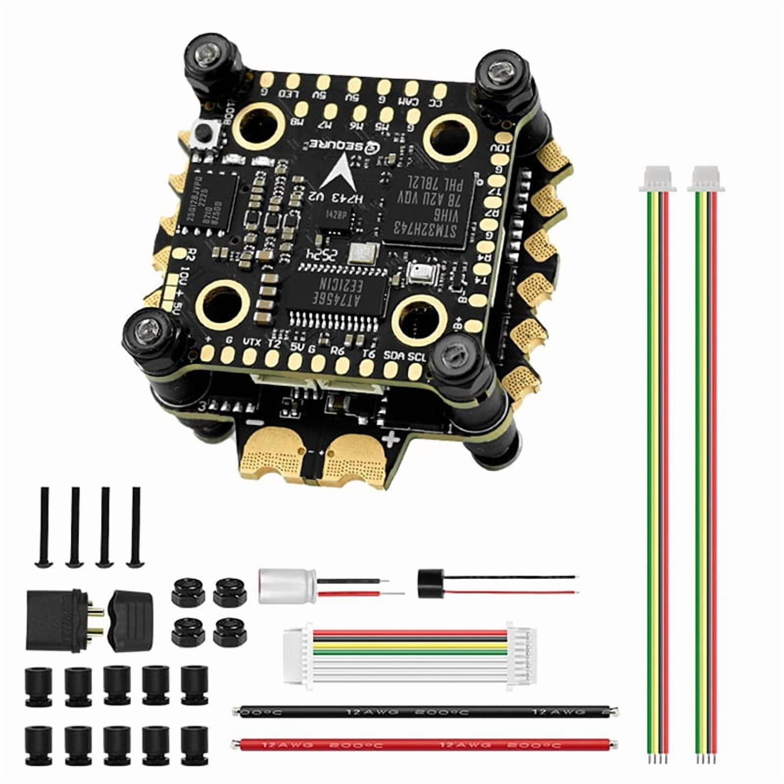 Flight Controller Stack FPV FC Stack 30x30 with 4-in-1 70A ESC AM32 for ...